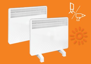 Wall mounting kit and plastic legs are included :: IVIGO Electric ...